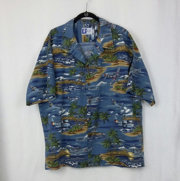 RJC | Shirts | Rjc Mens Hawaiian Wwll Pacific Planes Shirt 3xl 008 ...